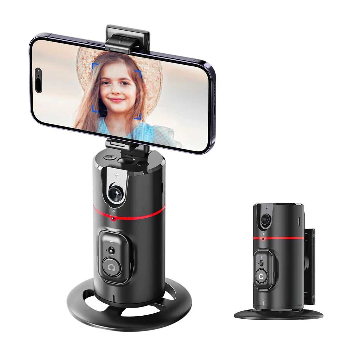 360-Degree-Rotation-Auto-Face-Tracking-Phone-Holder-Stand-Foldable-Gesture-Operation-for-Mobile ...