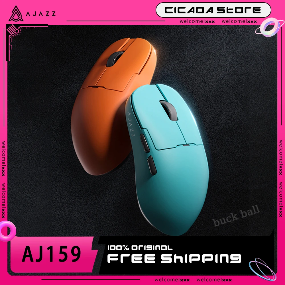 Ajazz-Gaming-Mouse-sem-fio-3-Mode-Aj159-Pro-8k-leve-Paw3950-doca-de ...