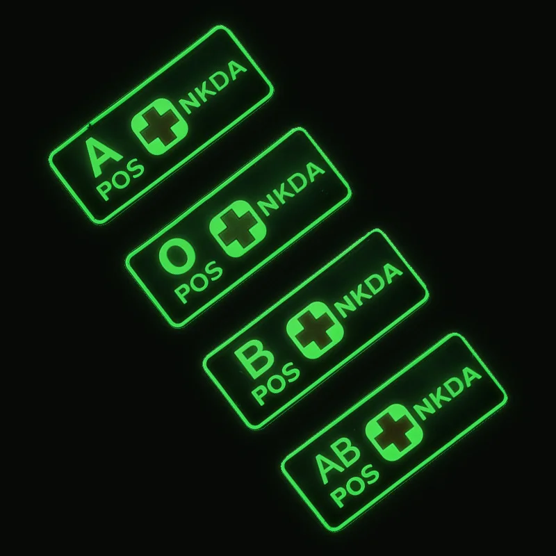 Luminous-Blood-Type-Recognition-Stamp-Pvc-Magic-Sticker-Sticker-Pos ...