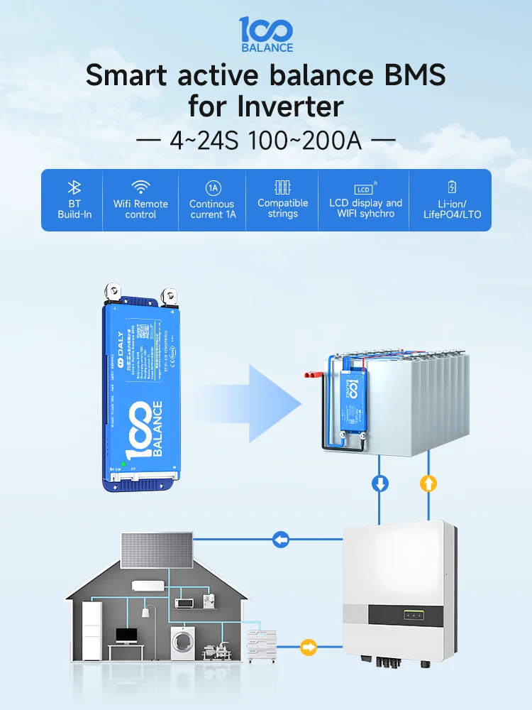 Smart-bms-wifi-bms-Active-balance-bms-16s-bluetooth-4S-8S-10S-24S-100A ...