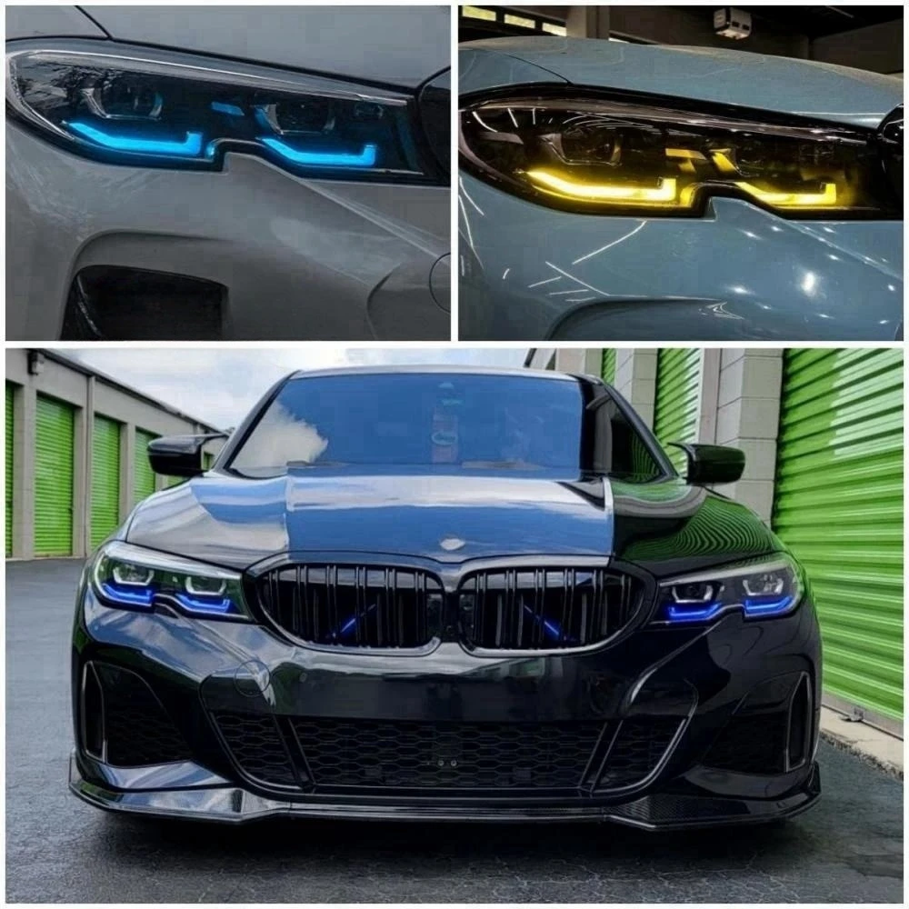 Faro-LED-amarillo-de-Ojos-de-ngel-luz-DRL-para-BMW-G20-320i-330i-M340i ...