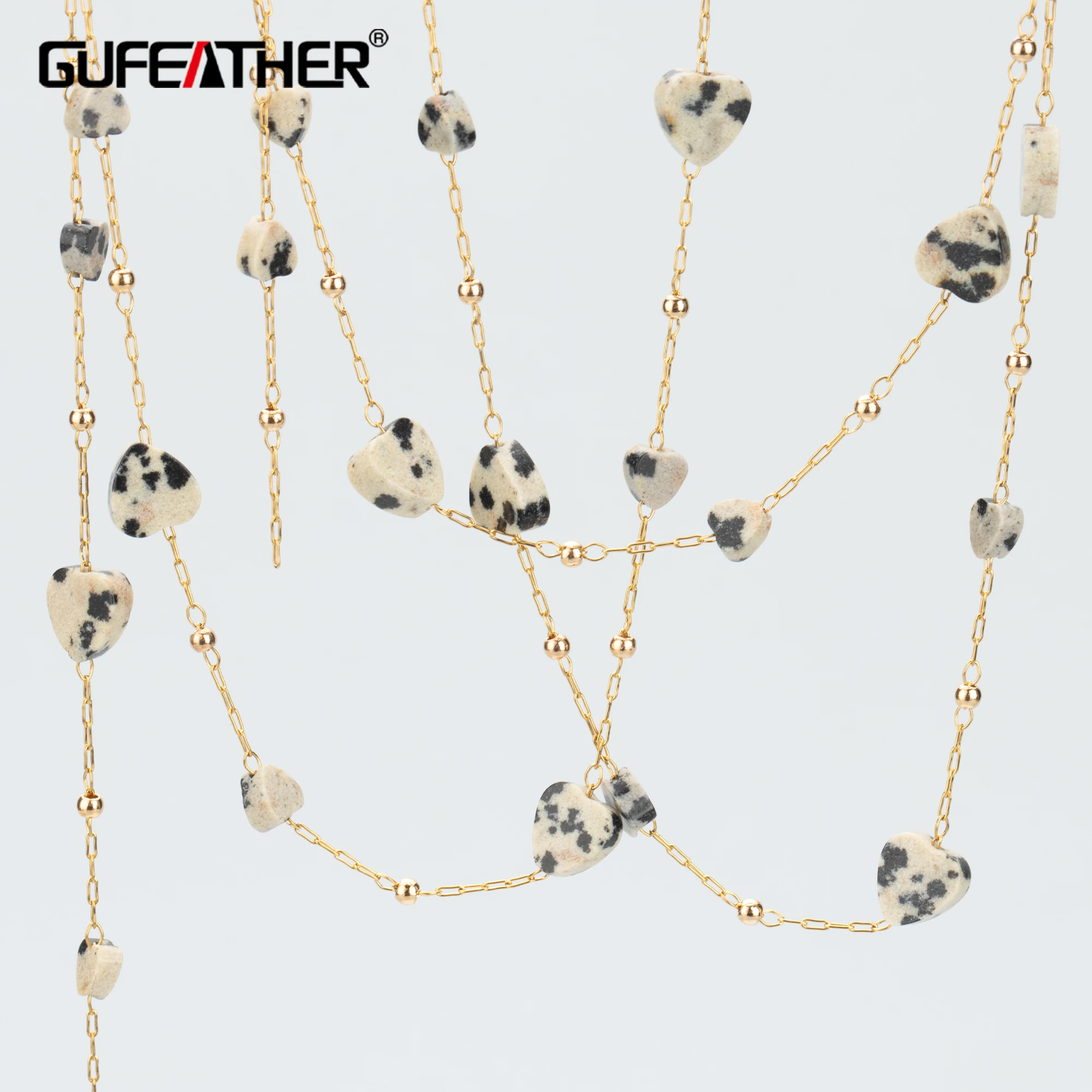 GUFEATHER C318 Cadena de bricolaje de acero inoxidable, sin níquel ...