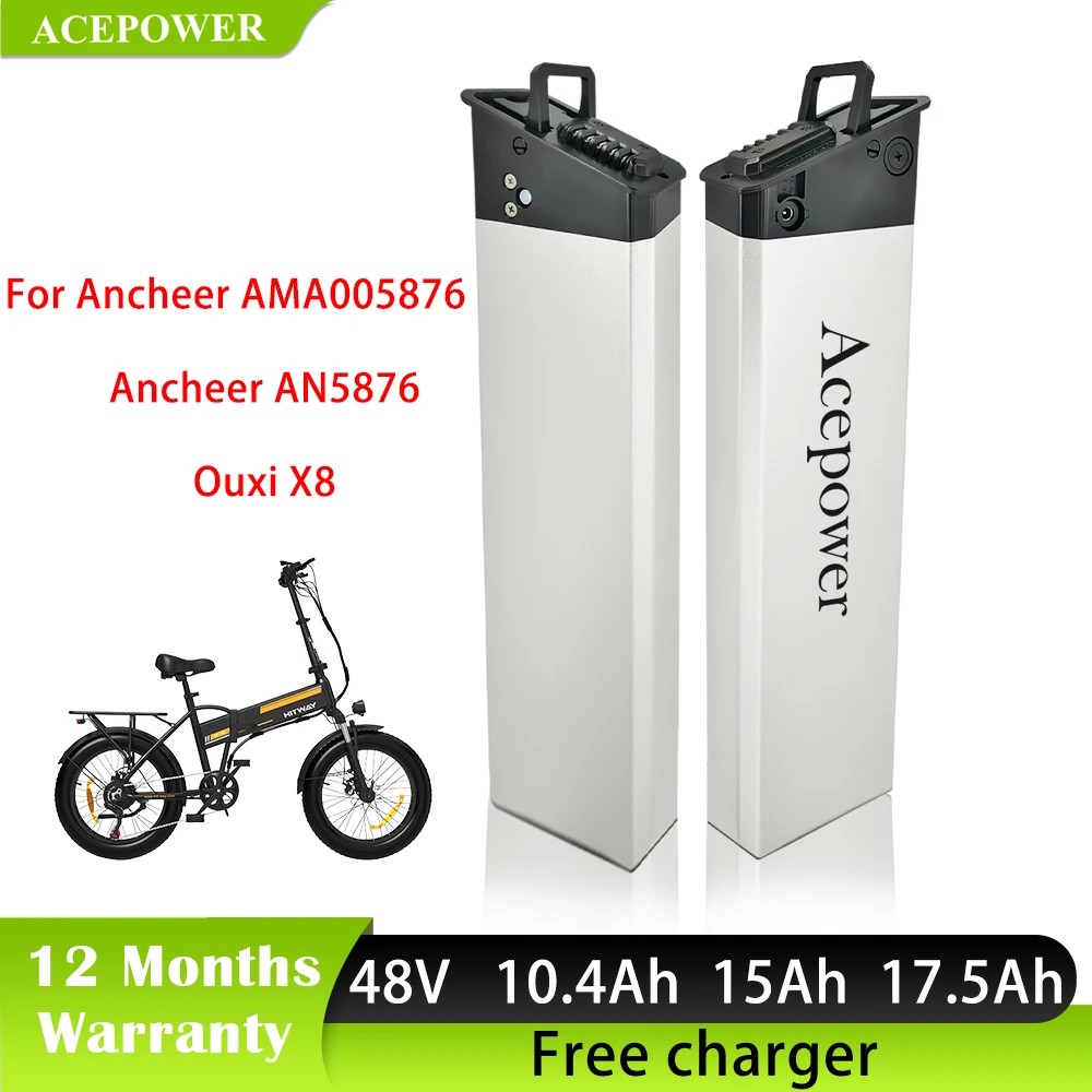 High capacity 48V 52V 17.5Ah Electric Ebike Battery for Ancheer ...