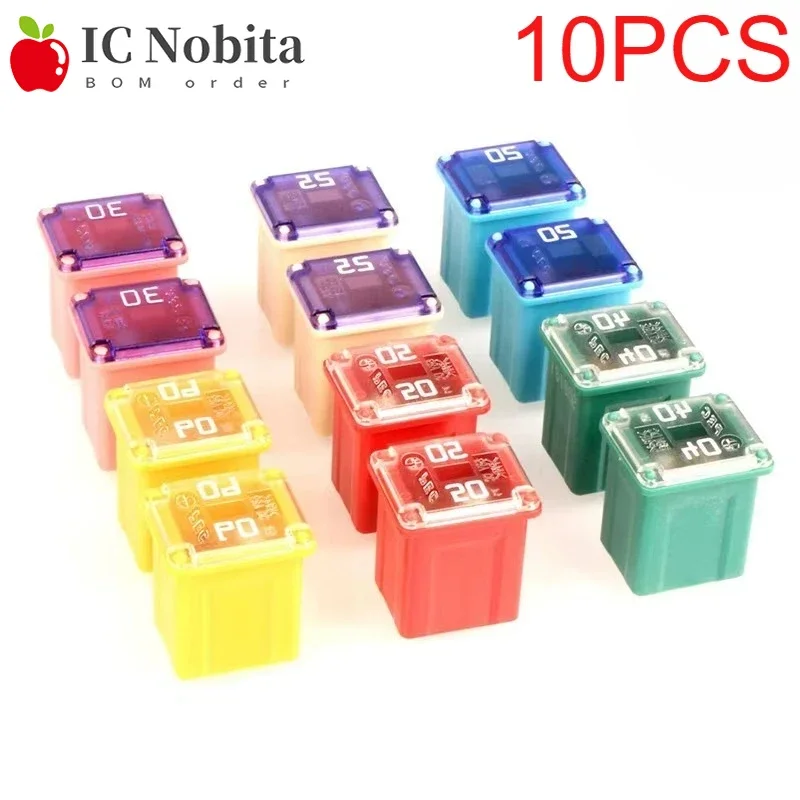 10PCS PEC LPJ Auto Square Fuse Box 20A 30A 40A 50A 60A 70A 80A 100A ...