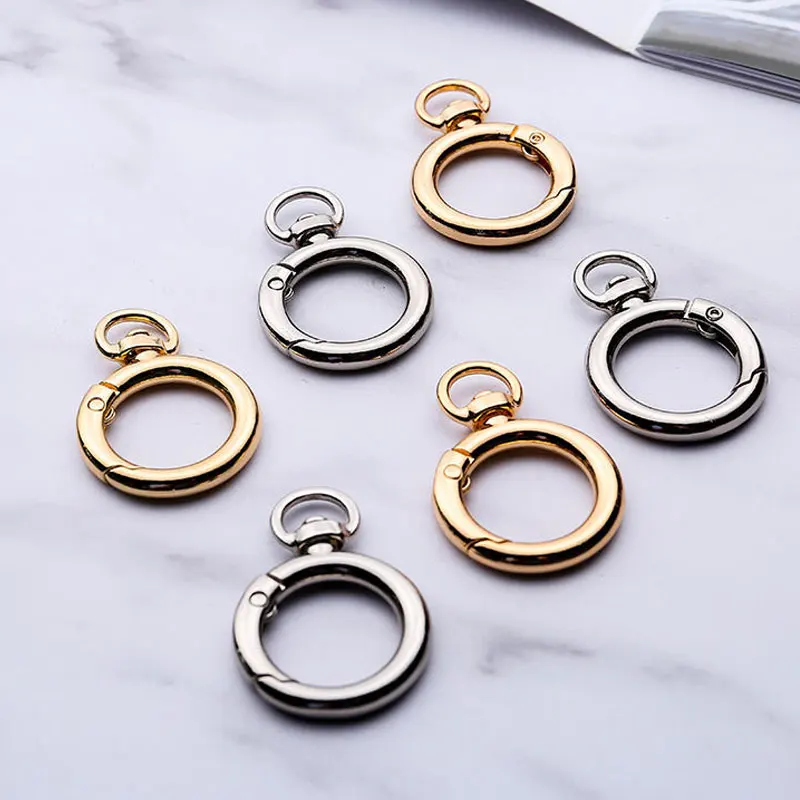 2Pcs/Lot Stainless Spring Clasp Metal Open Ring Luggage Accessories ...