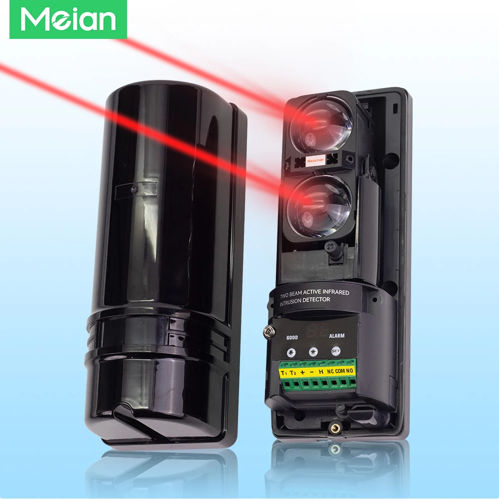 Meian-Sensor-infrarrojo-de-doble-haz-Detector-de-barrera-con-cable-de ...