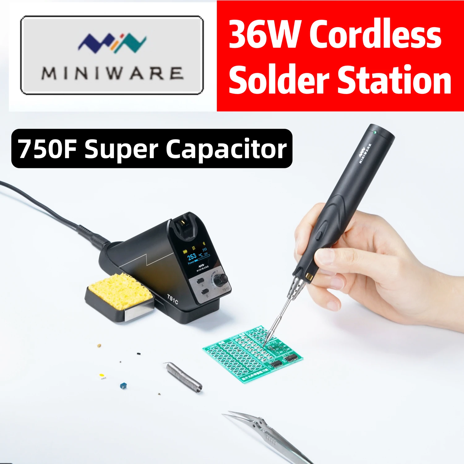 TS1C-MINIWARE-Cordless-Soldering-Station-45W-Bluetooth-4-2-Technology ...