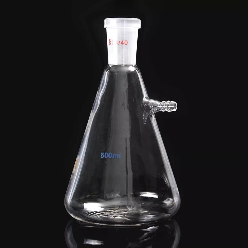 Frasco cónico de tierra estándar de laboratorio, botella de filtro ...