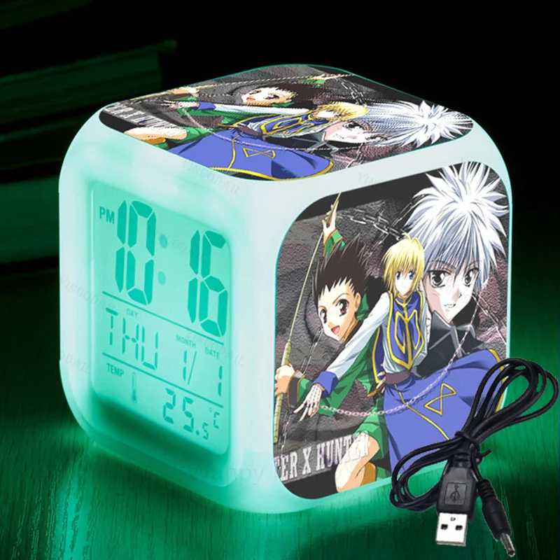 Trendy Japanese Anime Hunter X Hunter Alarm Clock Color Luminous Multi ...