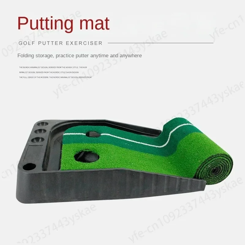 Putting-Mat-Indoor-Practice-Blanket-Simulation-Trainer-With-Auto-Ball ...