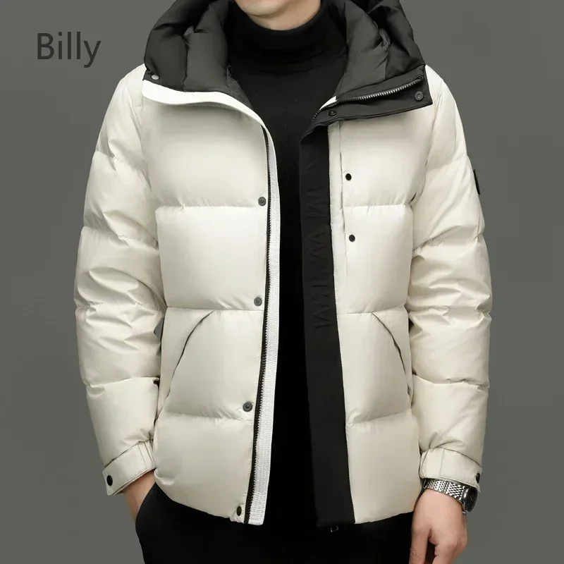 Hooded-Short-Down-Jacket-Duck-Down-Padding-Designer-Clothes-Men ...