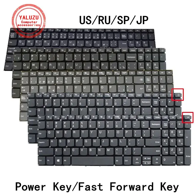 US/RU/SP/JP Laptop Keyboard For Lenovo 300-15 ICH/AST 300-17 IKB/AST ...