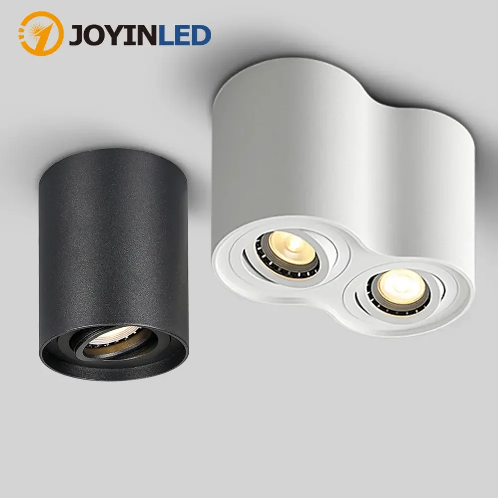Surface-Mounted-Led-Downlight-GU10-Round-Ceiling-Lamp-Single-Double-Head-Downlight-5W-10W ...