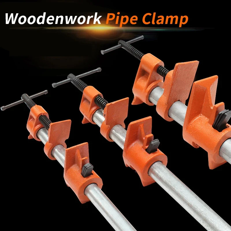 Heavy-Duty-Pipe-Clamp-Woodworking-Wood-Gluing-Pipe-Clamp-Fixture ...