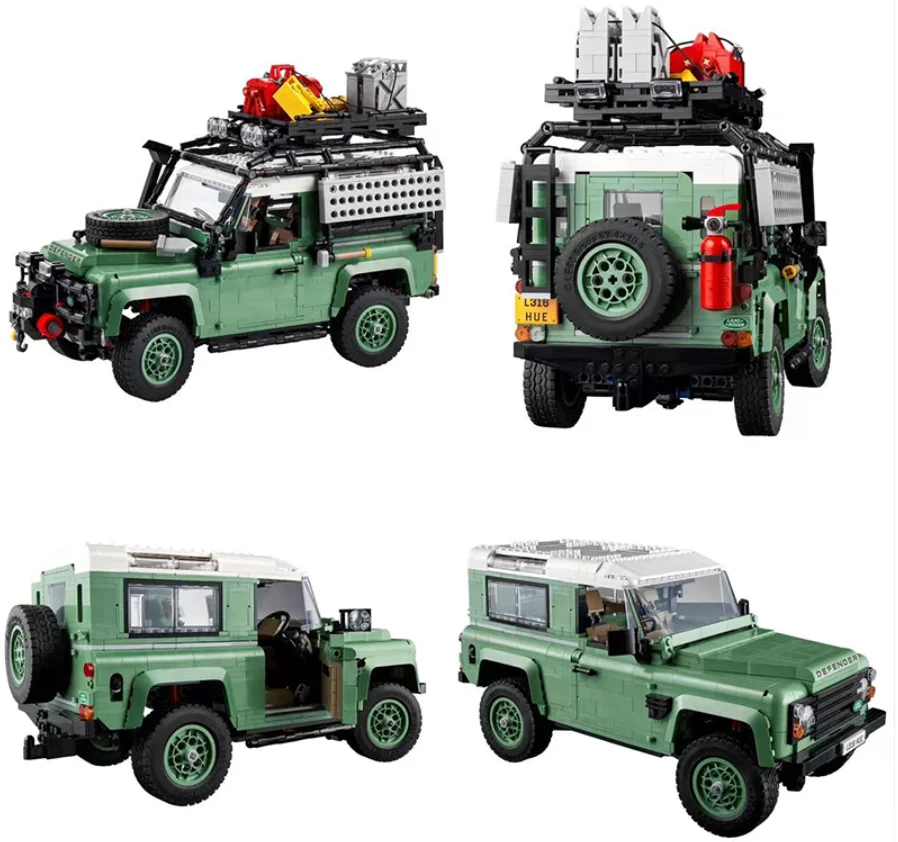 Blocos de construção Toy Bricks para crianças, Land Rover Defender 90 ...