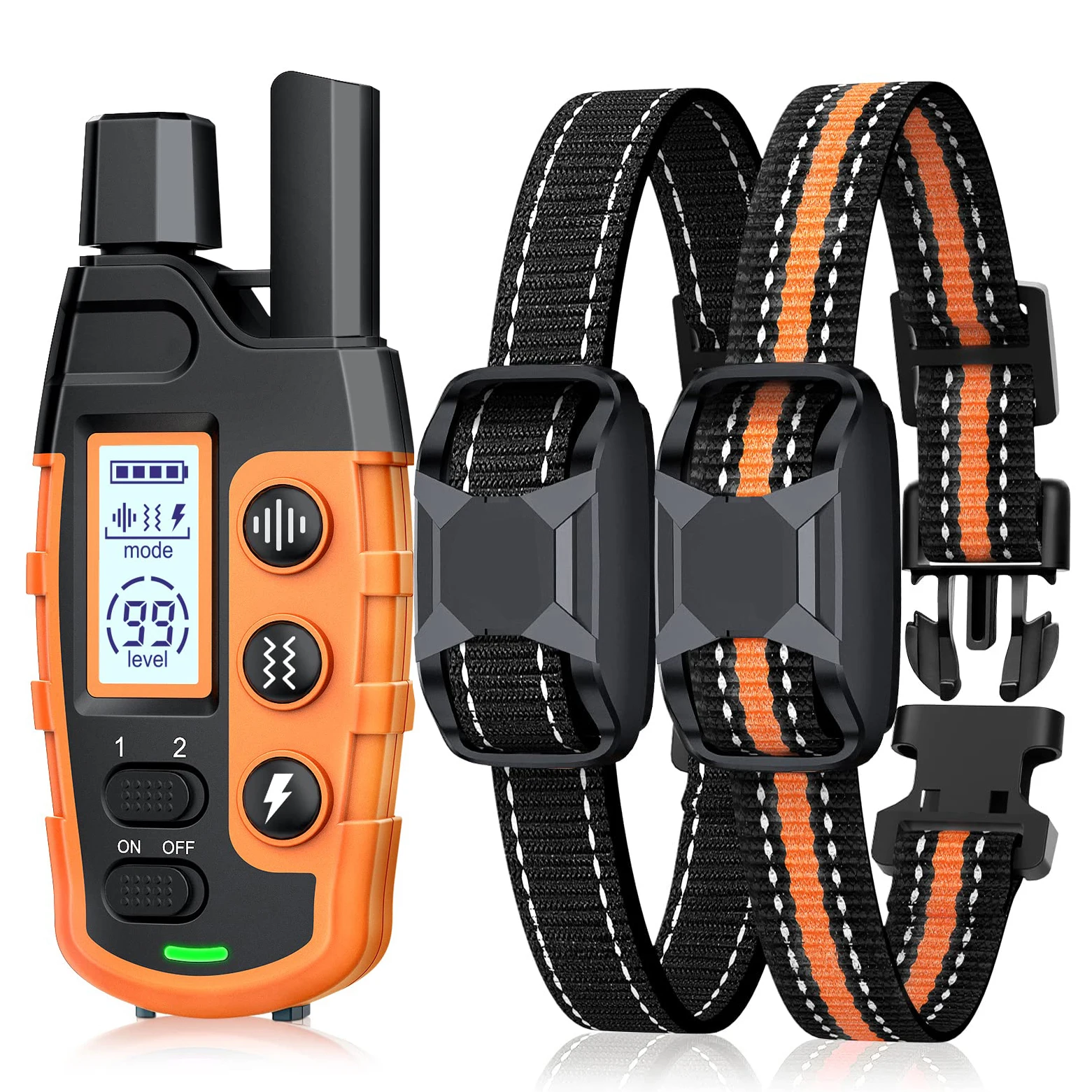 3300Ft Electric Dog Training Collar Remote Control Waterproof Pet ...