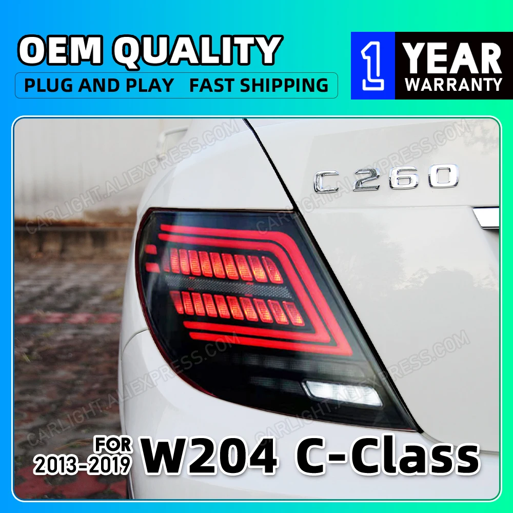 AKD-For-Benz-W204-C180-C200-C300-2007-2011Tail-Lights-LED-Bulb-Assembly ...