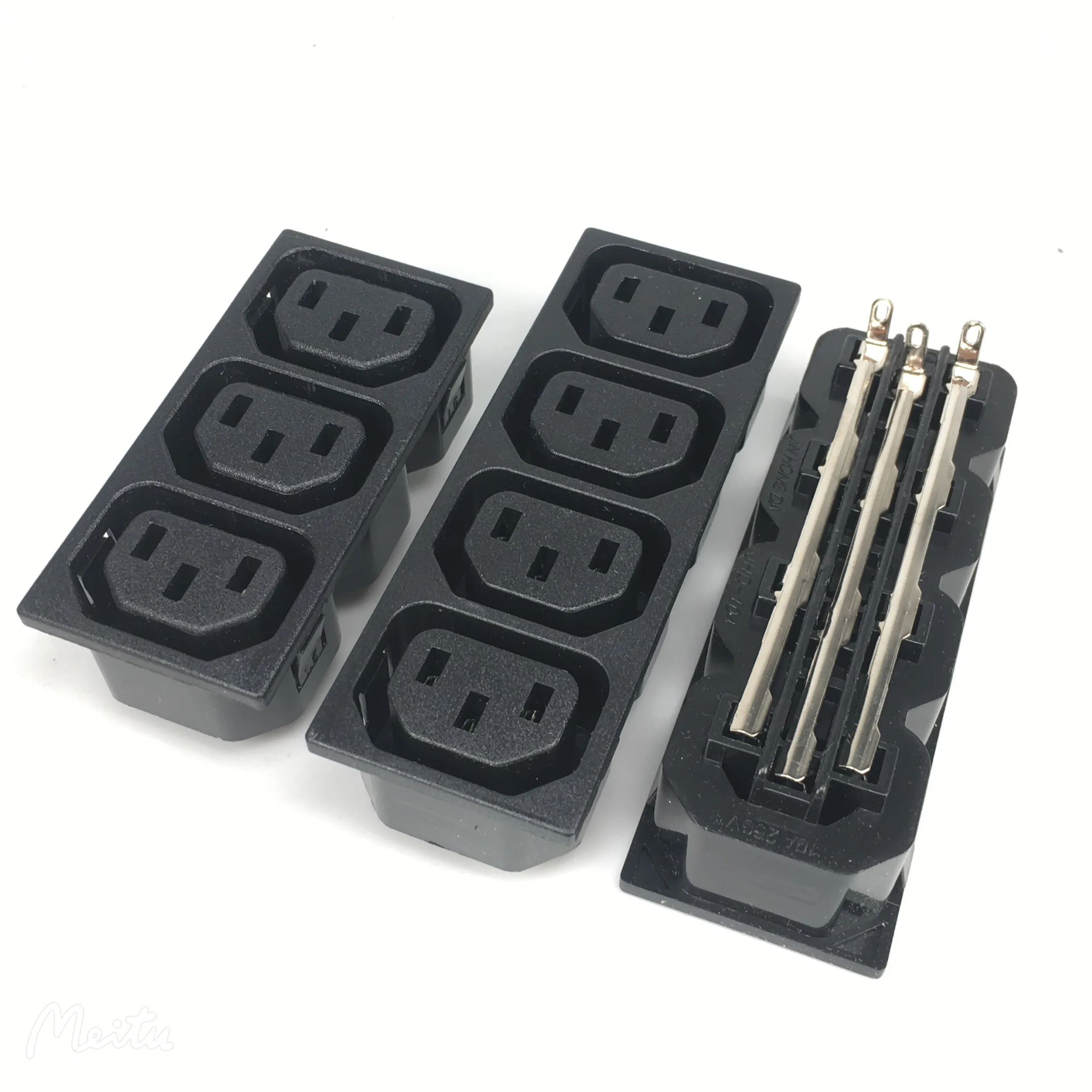 Conector hembra IEC C13 de 4 salidas, toma de corriente industrial ...