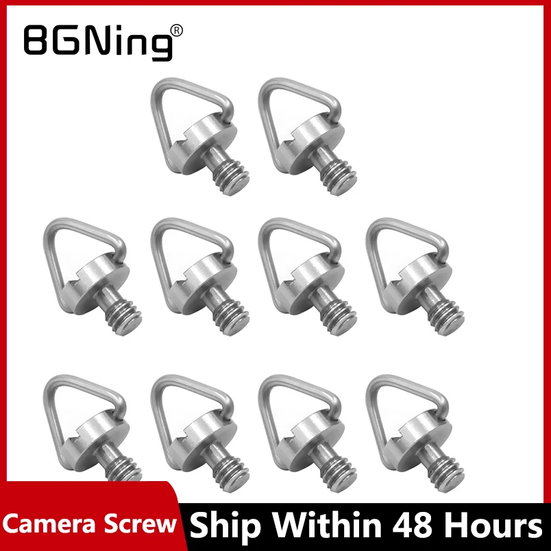 10pcs-1-4-Camera-Screw-for-Quick-Release-Plate-1-4-Inch-Folding-D-Ring ...