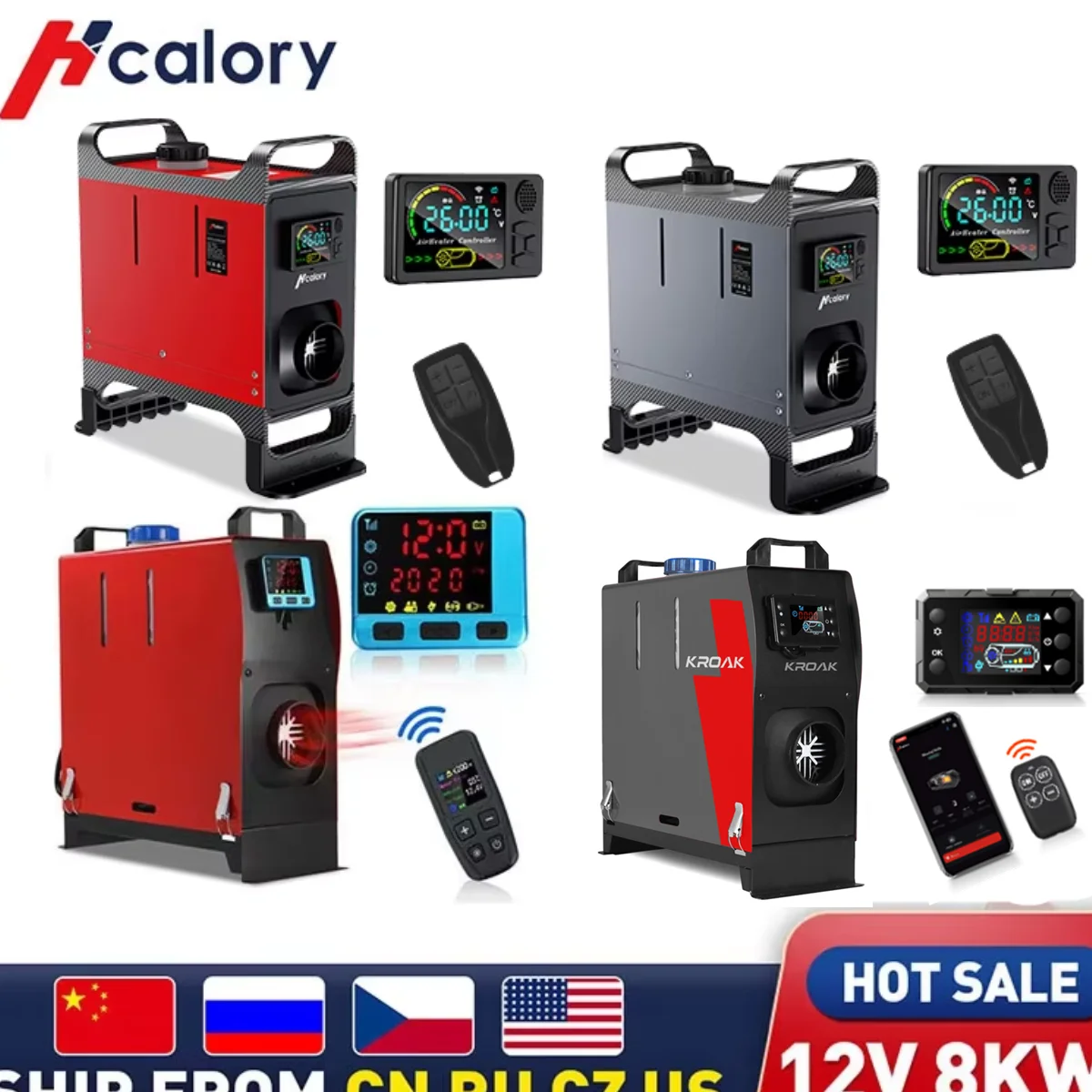 Hcalory-All-In-One-Diesel-Air-Car-Heater-Host-5-8KW-Adjustable-12V-LCD ...