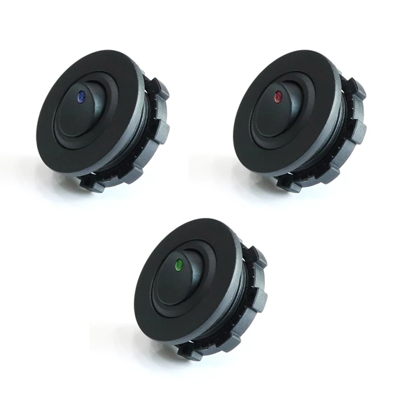 Power Switch Button ON/Off Round Rocker Toggle LED Switch 3 Pin 12V 20A ...