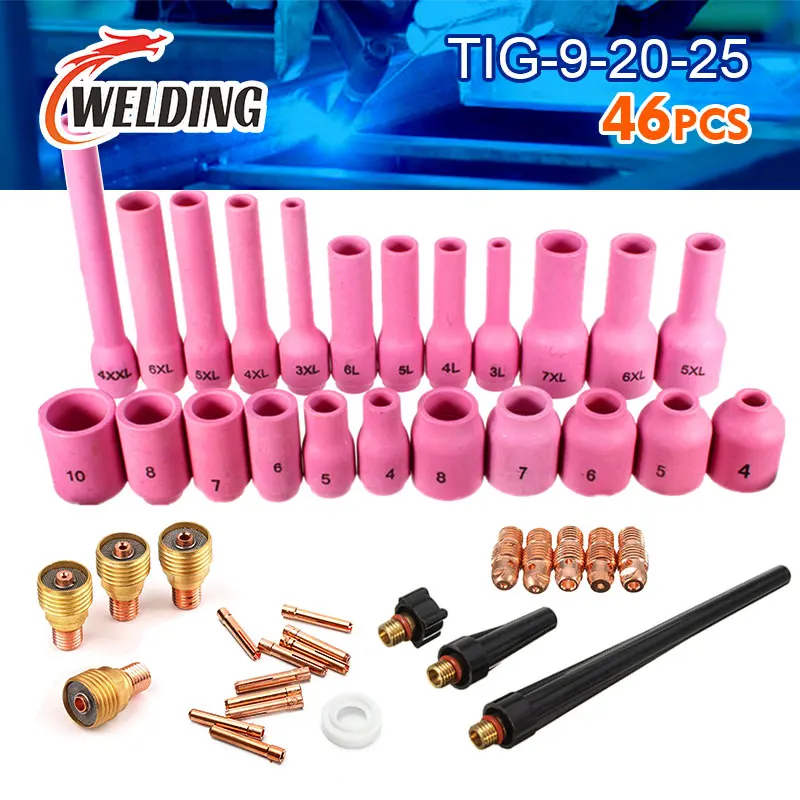 TIG Torch 46PCS for WP9/20/25 Welding Kit/Set Argon TIG Welding ...