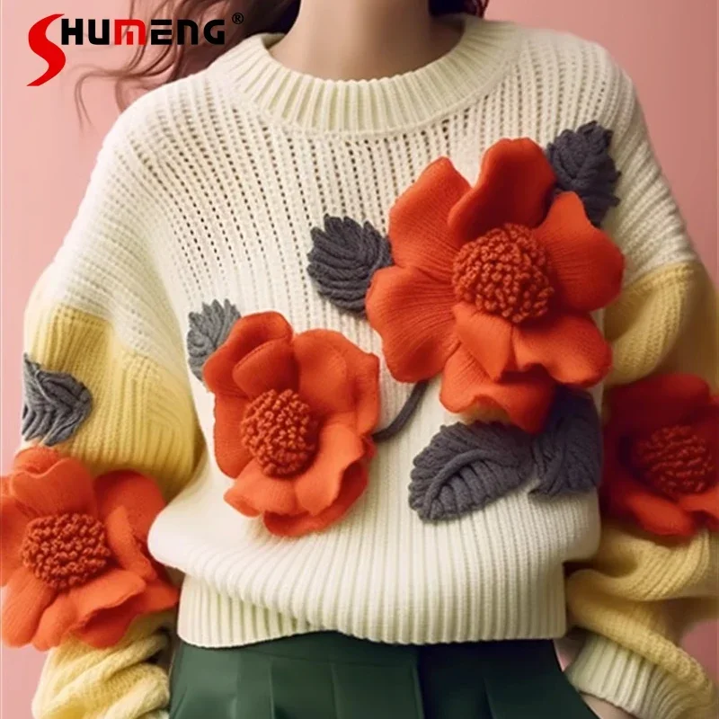 Women-s-Brown-Colored-Knitted-Sweater-Coat-Popular-Product-Japanese ...