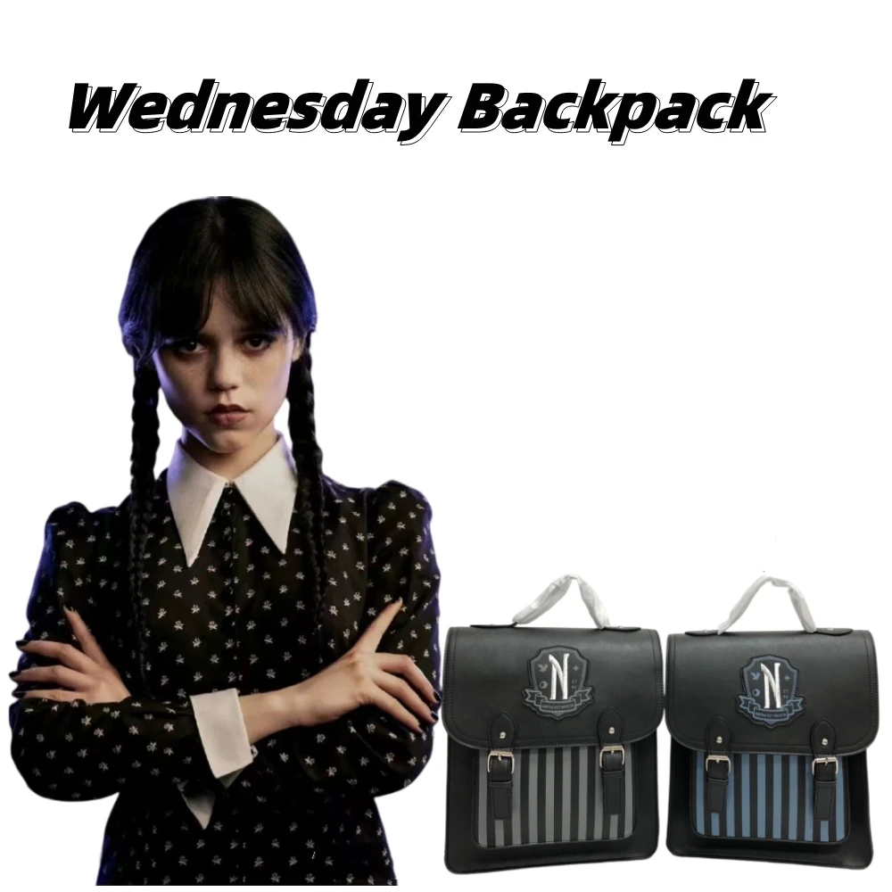 Wednesday Cosplay Backpack Wednesday Addams College Bag Gothic School ...
