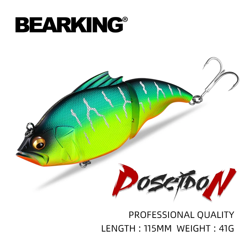 BEARKING 115mm 41g Top professional Wobblers fishing tackle fishing lures vibration bait for ice ...