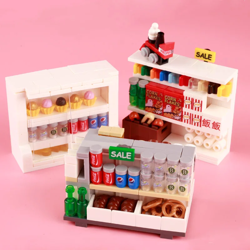 MOC-City-Series-Food-Store-Building-Blocks-Street-View-Supermarket ...