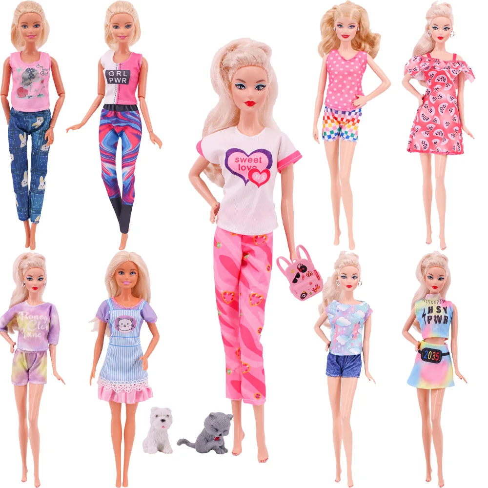 Ropa-de-mu-eca-de-Navidad-para-ni-a-vestido-camiseta-traje-mu-eca-de ...