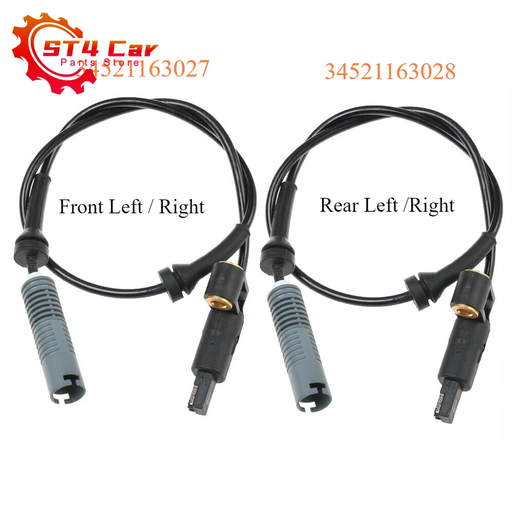 4PCS Front/Rear Left/Right ABS Wheel Speed Sensor For BMW E36 3 Series ...
