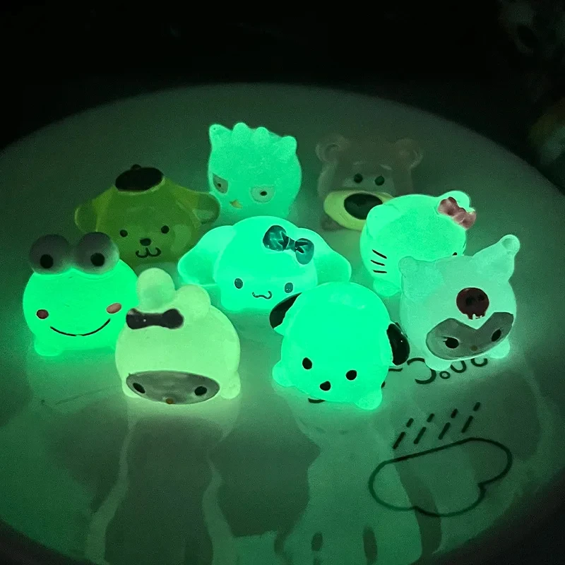 20-1pcs-Luminous-Cartoon-Mini-Resin-3D-Kawaii-Animals-Figures-Miniature ...