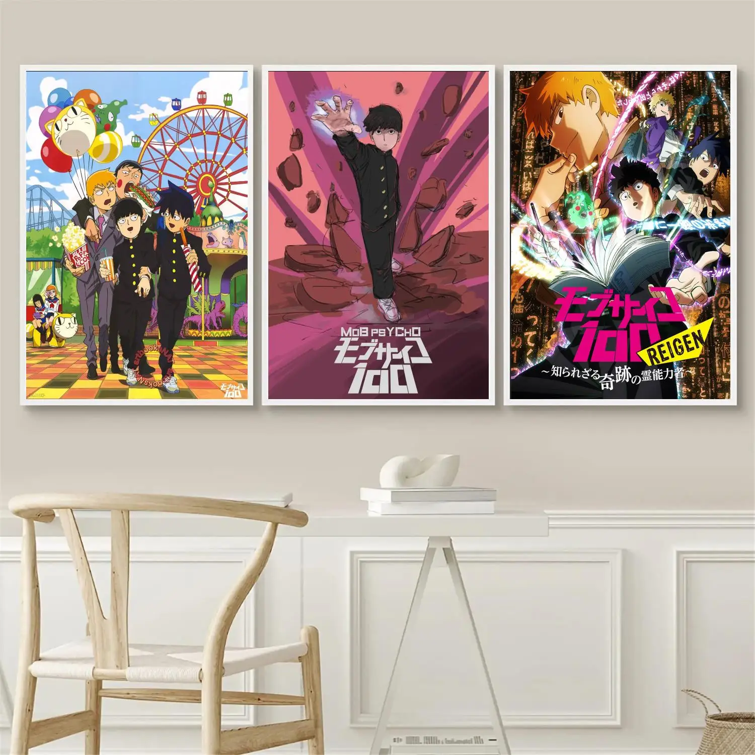 Mob-Psycho-100-de-anime-Wall-Art-24x36-Canvas-Posters-Decoration-Art ...