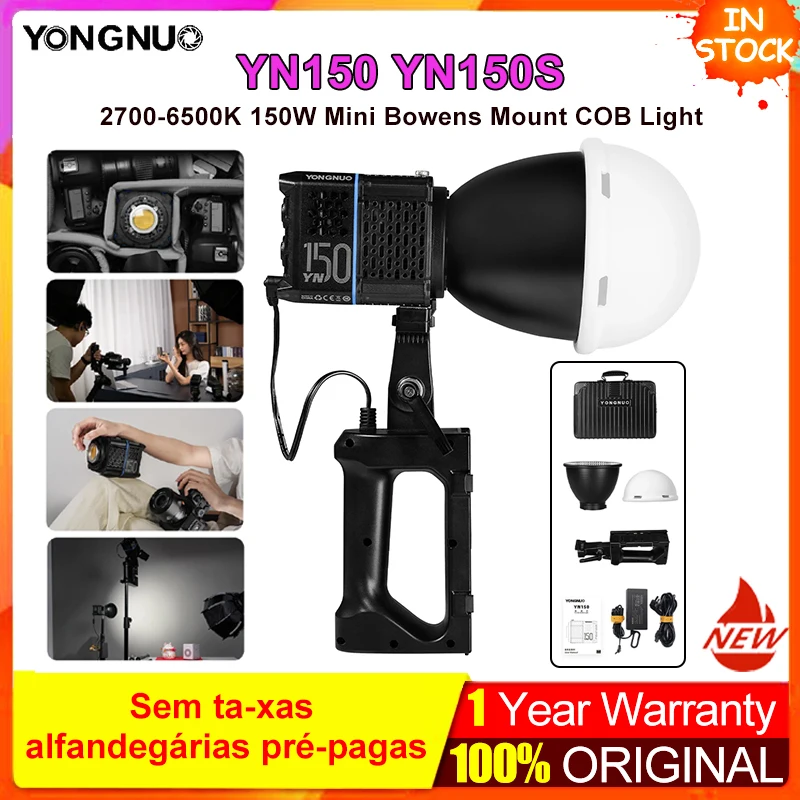 YONGNUO-YN150-YN150S-2700-6500K-150W-Portable-COB-LED-Light-Mini-Bowens-Mount-Continuous-for ...