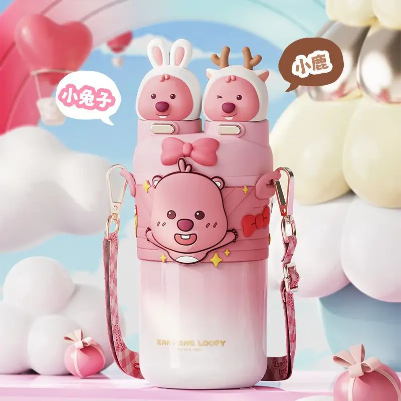 New-Miniso-Loopy-Ruby-Kuromi-Mug-Stainless-Losto-Steel-Large-Capacity ...