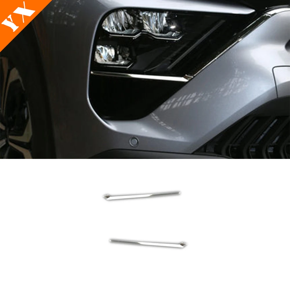 Stainless-car-front-center-grill-fog-light-lamp-trim-Decor-strip ...