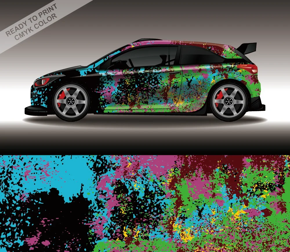 Skull-Racing-Car-Graphic-Decal-Full-Body-Vinyl-Wrap-Modern-Design ...