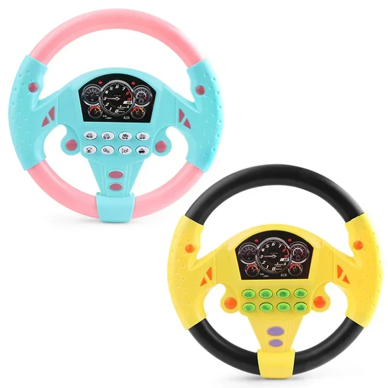 New-Kids-Simulate-Driving-Car-Copilot-Steering-Wheel-Eletric-Baby-Toy ...