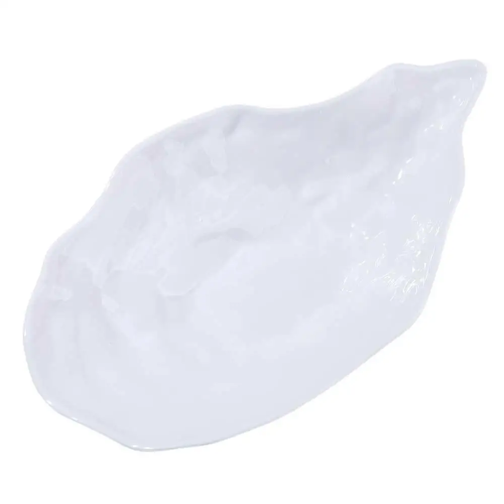 Kitchen Organizer Ceramic Sashimi Plate Oyster Shell Shape Reusable ...