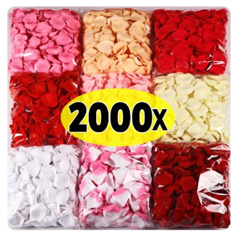 Artificial-Fake-Rose-Petals-Multicolor-Silk-Fake-Petals-Flowers-for ...