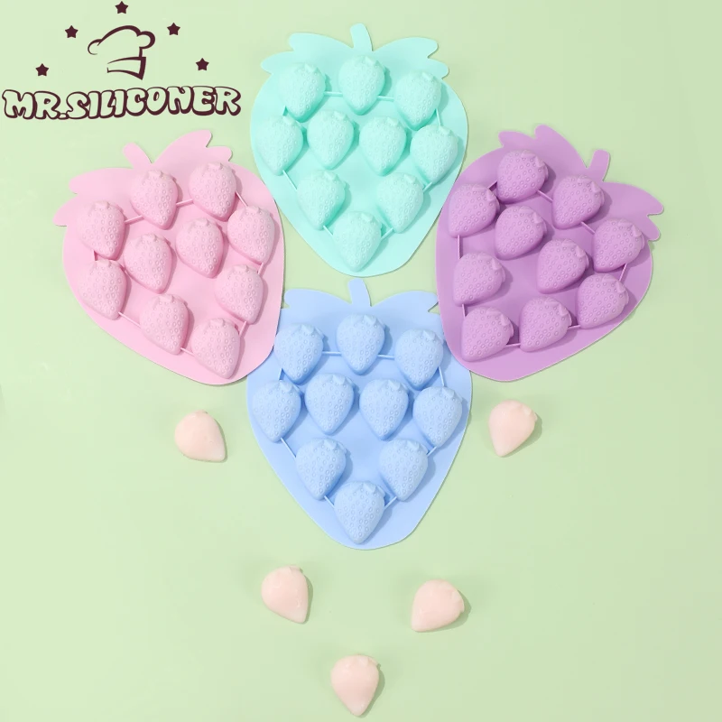 3D-Strawberry-Ice-Cube-Silicone-Mold-Baking-Mold-Chocolate-Candy-Mold ...