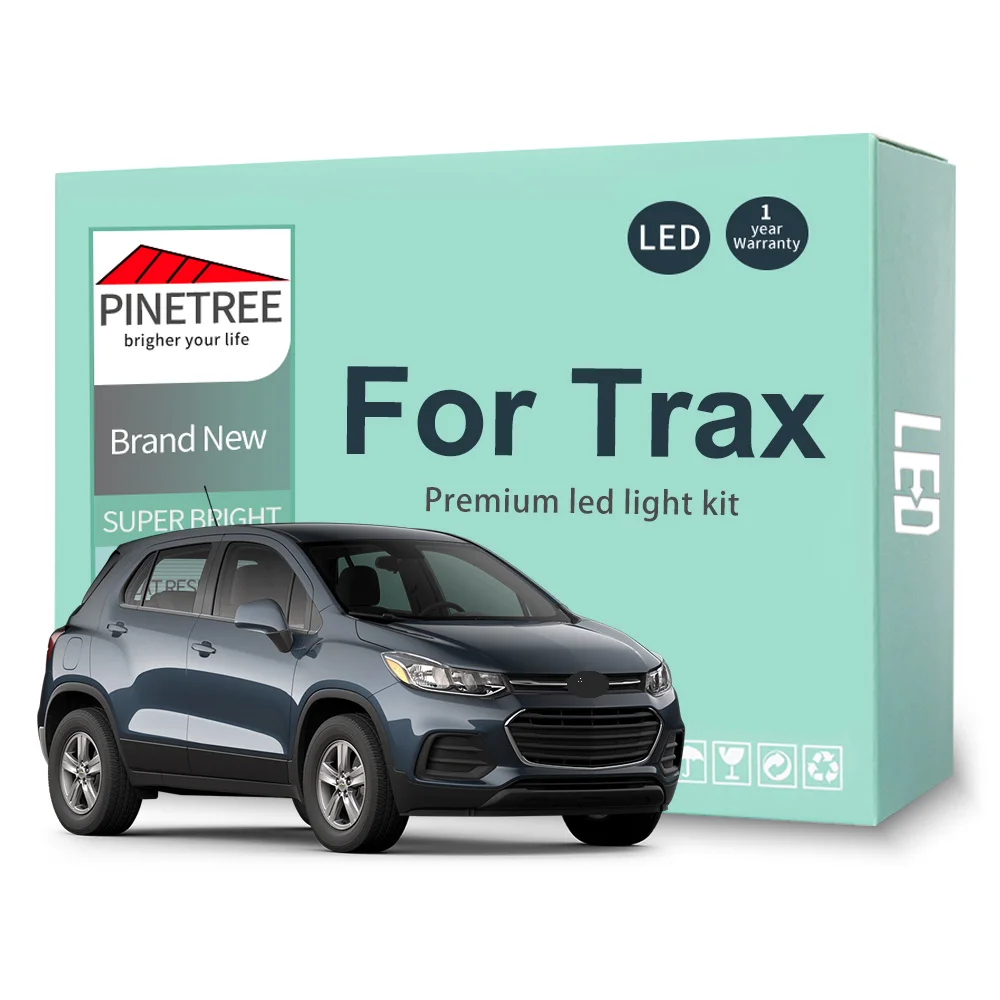 Kit de luz interior LED para Chevy Chevrolet Trax, Canbus sem erro ...