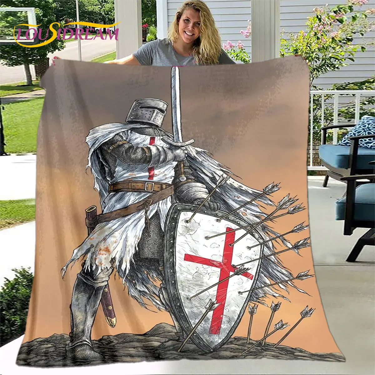 Cavalier Knight Templar Crusaders Games Soft Plush Blanket,Flannel ...