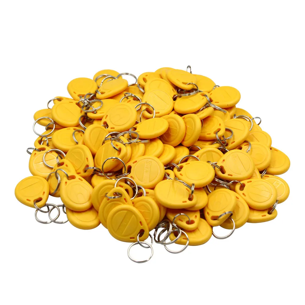 Smart Door Lock Getmorv 100PCS 125KHz RFID Key Fob Contactless Keyfob ...