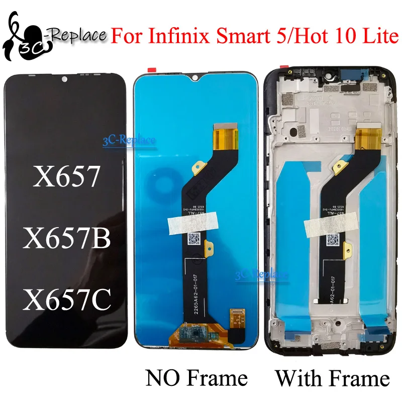 6.6 inch For Infinix Smart 5 X657 X657C Hot 10 Lite X657B LCD Display ...