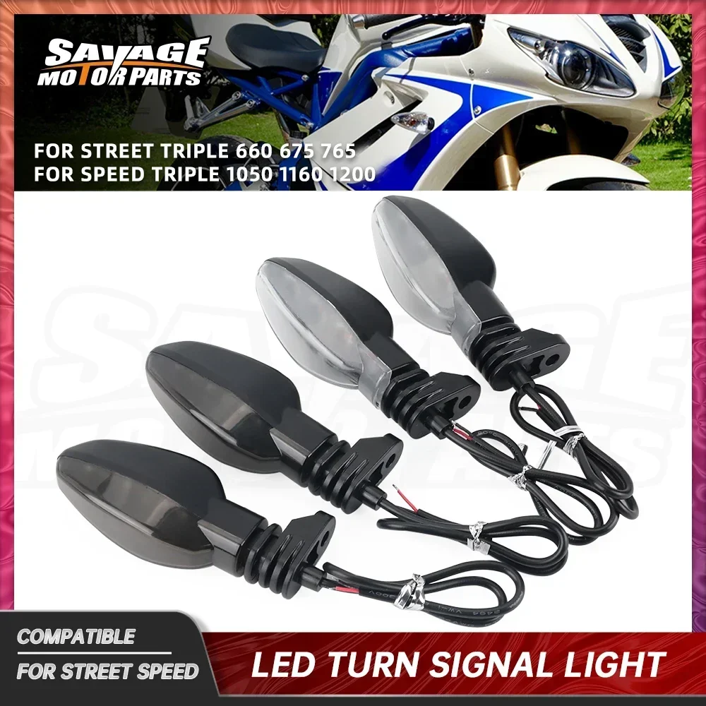 LED Turn Signal Light For Daytona 675 675R Street Triple 765 S/R/RS ...
