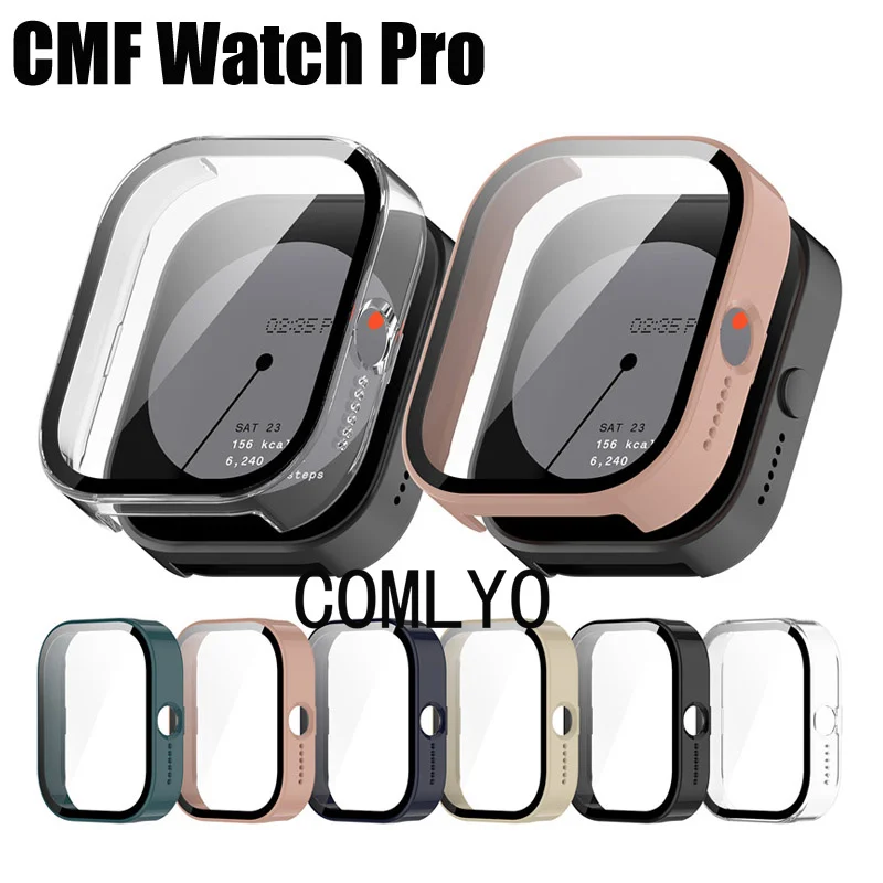 For-CMF-Watch-Pro-Case-Tempered-Glass-Screen-Protector-Cases-Protective ...