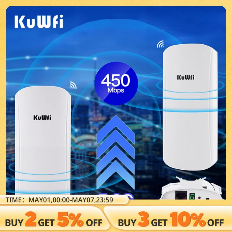 KuWFi-5-8G-450Mbps-Outdoor-Wifi-Repeater-CPE-Wifi-Router-Long-Range ...