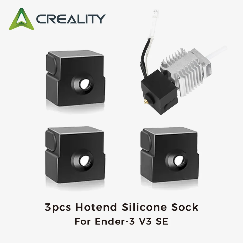 Creality-Ender-3-V3-SE-Silicon-Sock-3pcs-Heat-Resistant-Hotend-Silicone-Cover-Original-3D ...